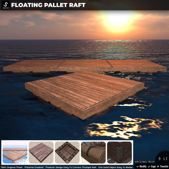 Second Life Marketplace - [satus Inc] Floating Pallet Raft
